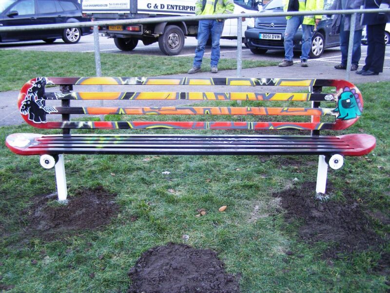Skateboard Memorial Bench - G & D Enterprises